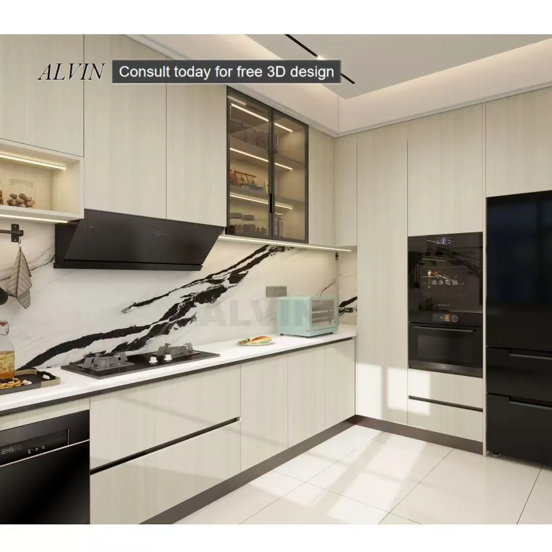 Full Kitchen Wholesale Free Standing Standard Kitchen Cabinet - ALVIN ...